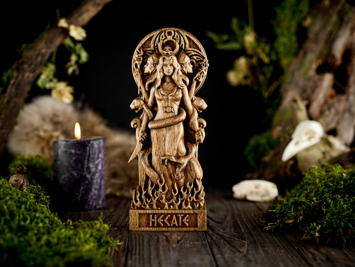 Hecate statue, Hecate goddess figurine – Valhallaworld