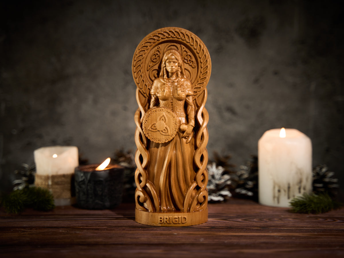 Oak Brigid Celtic statue – Valhallaworld