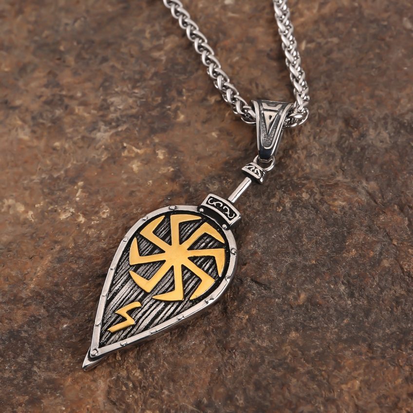 Slavic Kolovrat Shield necklace • 5-7 days delivery within USA ...