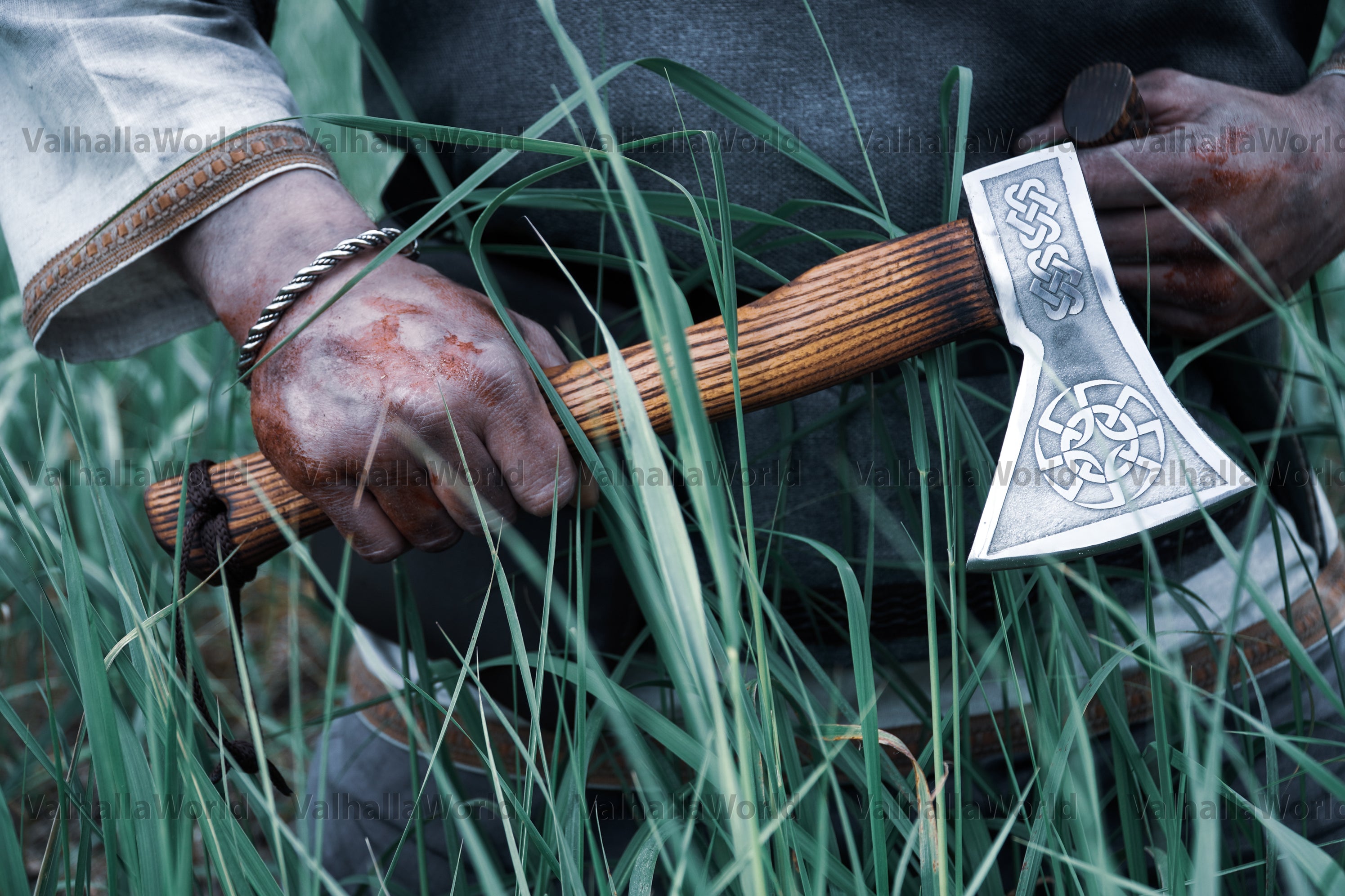 Runic viking axe, Hand forged viking axe for sale – Valhallaworld