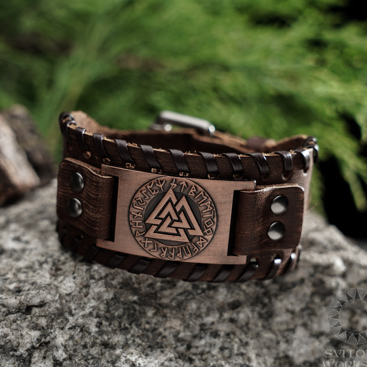 Valknut Viking Bracelet, Handmade Norse Jewelry – Valhallaworld