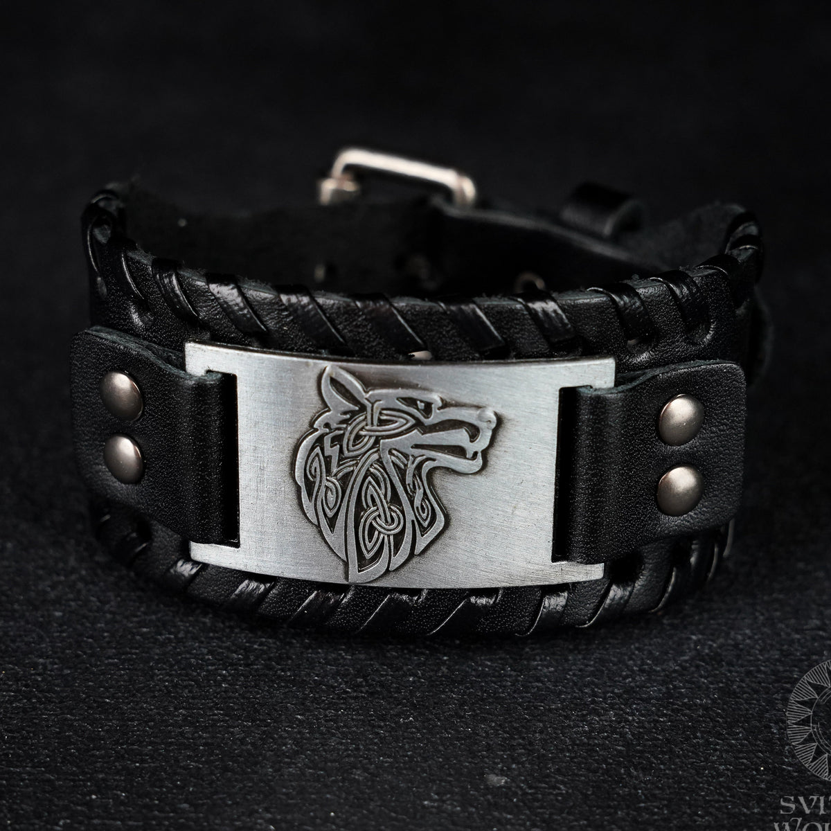 Leather Wolf Bracelet, Viking Bracelets for sale – Valhallaworld