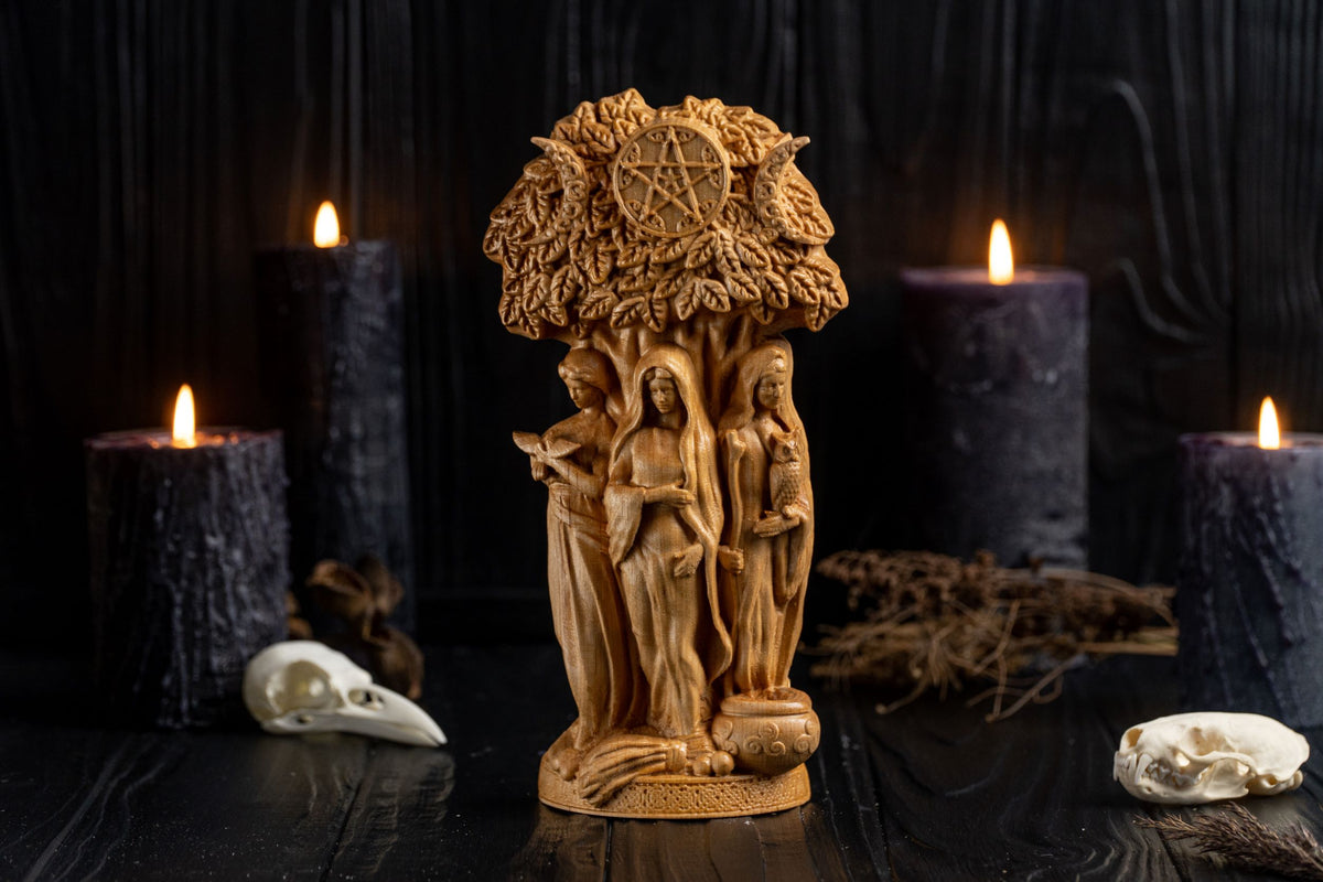 Brigid statue, Brigid goddess statue, Brigid Goddess altar, wicca gods ...