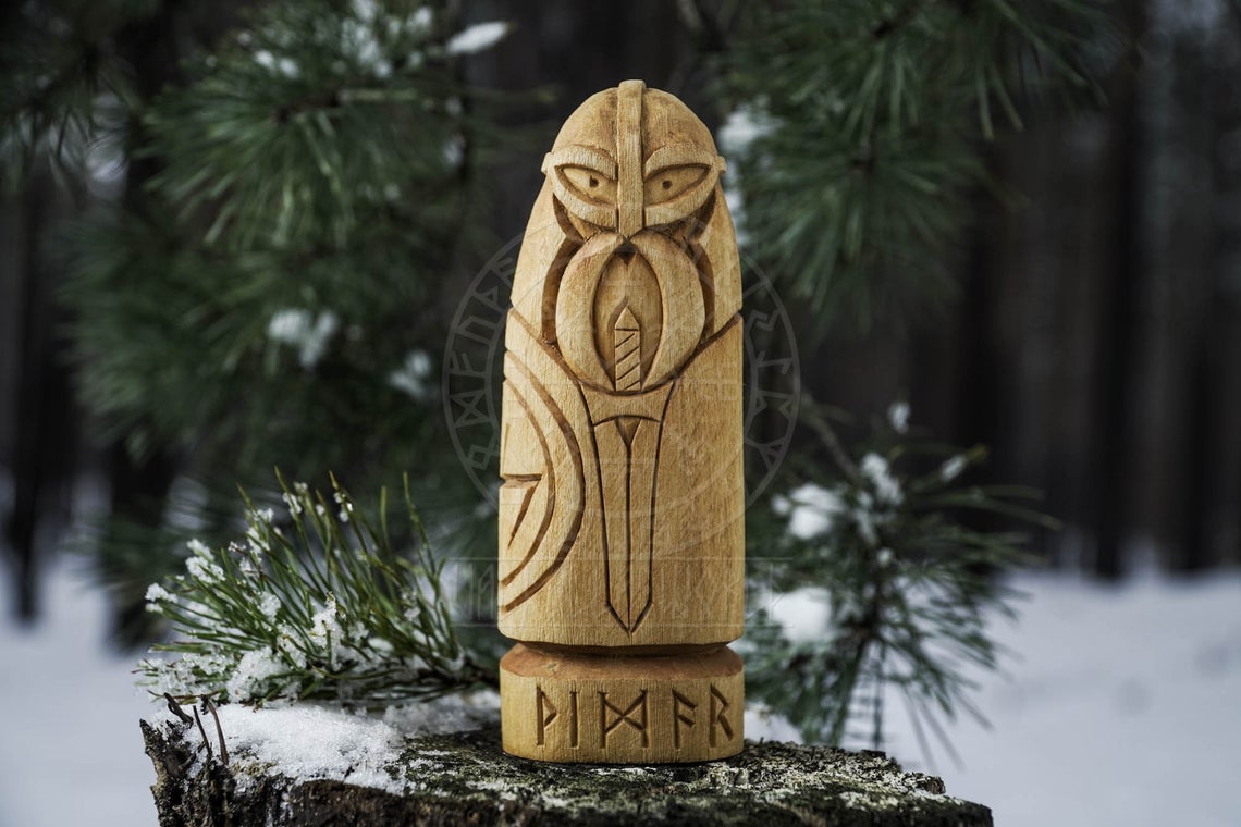 Vidar statue, vidar viking god figurine, handmade Vidar statue ...