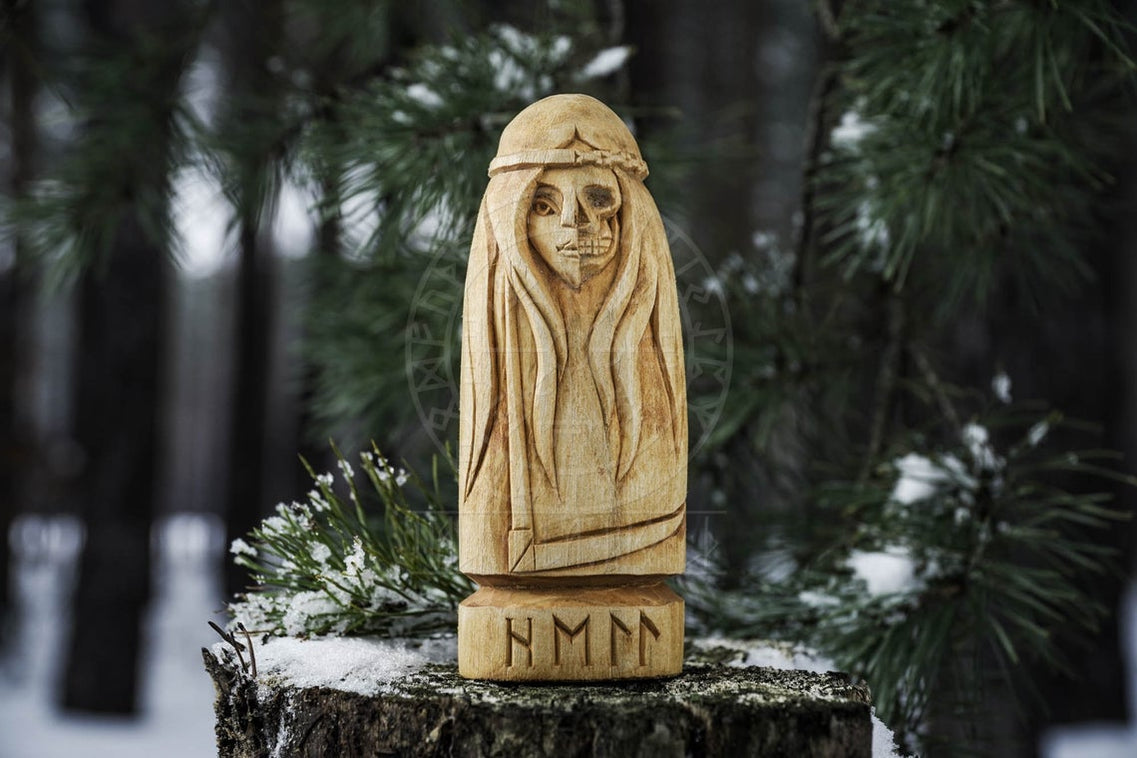Hel goddess statue, viking Hel figurine, Norse paganism pieces ...