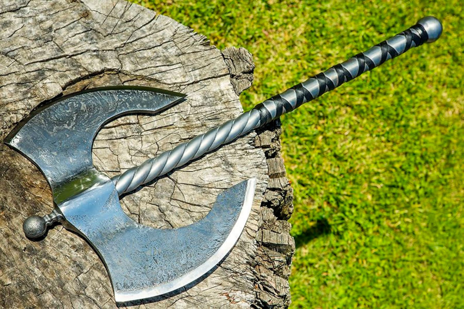 Berserker axe for sale, two handed viking axe – Valhallaworld