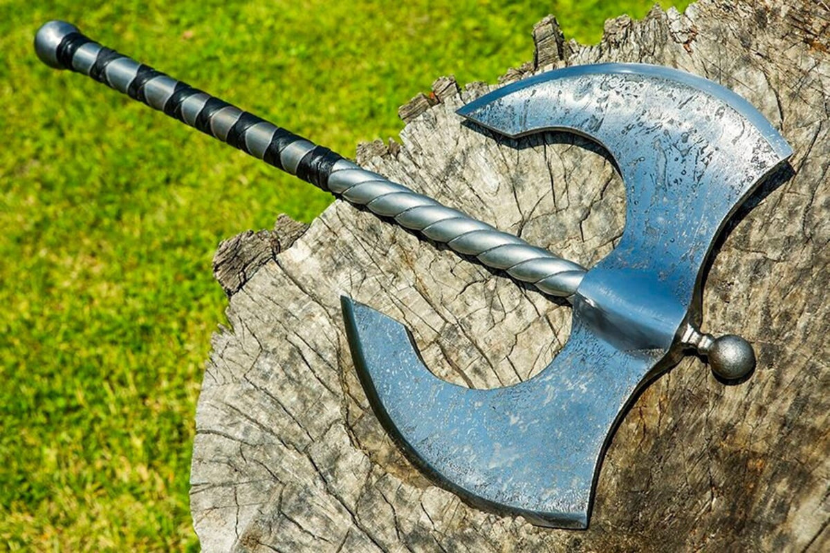 Berserker axe for sale, two handed viking axe – Valhallaworld