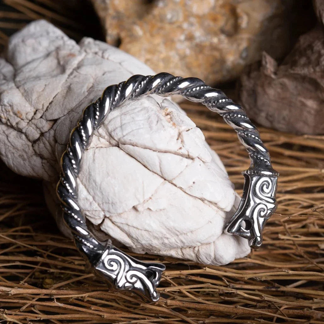 Wolf Viking Bangle, Authentic Norse Jewelry Designs – Valhallaworld