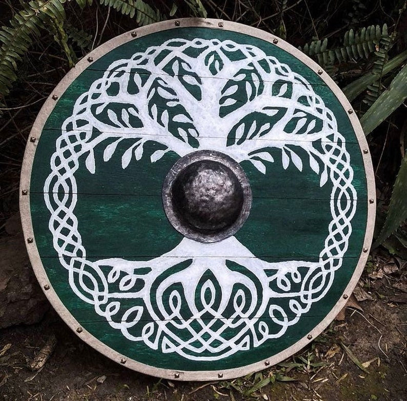 Yggdrasil viking shield, tree of life shield, battle ready shield ...