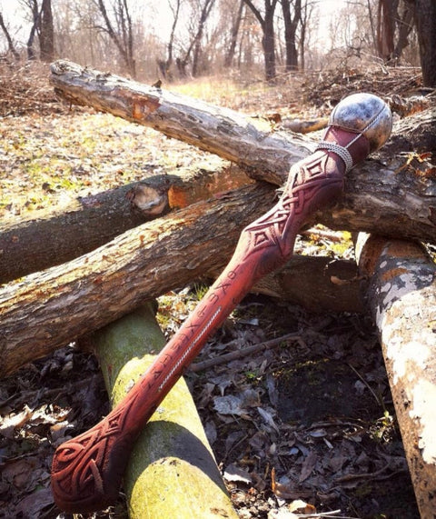 Viking mace for sale, norse mace, handmade battle mace, viking mace